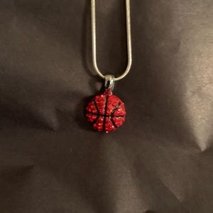 Jewelry | Basketball Pendant Necklace Sterling Silver | Poshmark